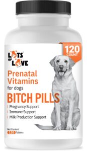 bitch pills | dog prenatal vitamins | prenatal vitamins for dogs | prenatal for dogs | thomas pet earlier | 120 tablets