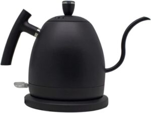 rejoon percolator coffee pot long mouth coffee pot hand operated pot teapot coffee pot multi-function espresso tea mocha pot (color : black)