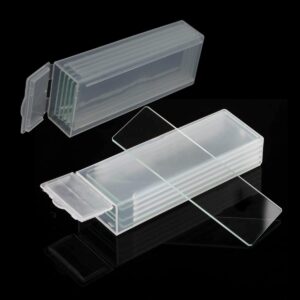 10pcs blank microscope slides, 25.4x76mm glass microscope cover slips for laboratory