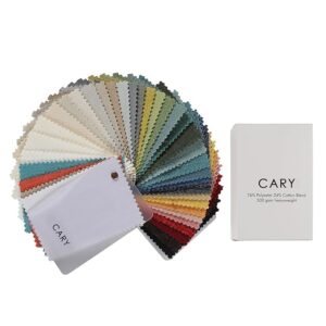 chadmade cary series linen cotton fabric swatches sample book