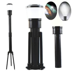 camping lantern，letour led camping light 2 in 1 flashlight ip65 waterproof lantern for camping battery power portable hang light for outdoor and emergency of outage(battery not including)