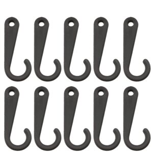 jcbiz 500pcs environmetal-friendly plastic hosiery hook black color j hook for socks clothing retail display hanger