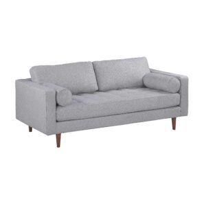 tov furniture cave gray tweed loveseat