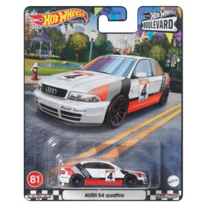 hot wheels hkf30 alloy steel boulevard - audi s4 quattro [3 years old and up]