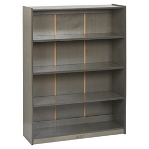 ecr4kids classic bookcase, 48in, adjustable shelves, grey wash