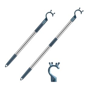 reach stick long pole utility hook 56" extended reaching tool for high area closet ceiling