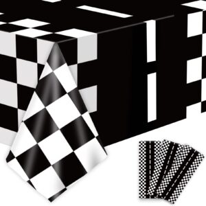 3pcs race car birthday party supplies two fast birthday decorations racing checkered flag plastic tablecloth table cover for boys two fast birthday baby shower decor