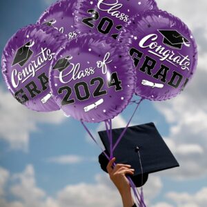 Class of 2025 Graduation Party Supplies & Decorations - 12pcs 18" Congrats Grad Green Balloons Set for Memorable Grad Celebrations