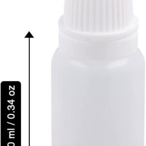 supershop 50 PCS Plastic Dropper Bottle Drop Bottles Empty Squeezable Eye Liquid Essential Oil Squeeze Bottle Small Dropper Refillable Containers with Caps 10ml