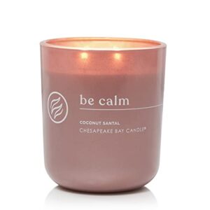 chesapeake bay candle intentions collection candle, be calm: relax and let go (coconut santal), 13 oz, home décor