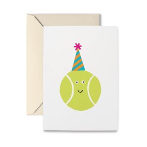 r. nichols tennis ball birthday greeting card