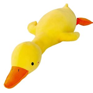 kewo duck plush pillow stuffed animal toy, cute giant goose plush duck stuffed animal,super soft hugging pillow for kids bedding (yellow,25.5 in)…