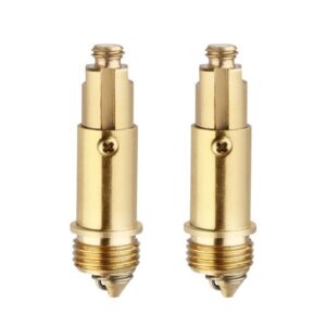 2 x basin sink clicker pop up bolt basin bath sink drain click clack plug bolt spring brass push spring plug for most sink tub basin drain stopper