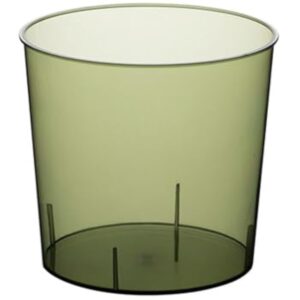 lifkome trash bin trash cans plastic wastebasket small trash can round garbage container bin party beverage chiller bin for bathroom bedroom office clear green trash bin trash cans