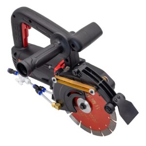 VICSEC 8'' Electric Concrete Saw 4800W Wall Chaser Concrete Cutter for Brick, Concrete Wall, Granite, Marble, Tile with 8" Saw Blade, Water Pump, Water Hose