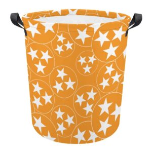 flag of tennessee foldable laundry basket waterproof hamper storage bin bag with handle 16.5"x 16.5"x 17"