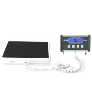 sike physician scale, medical floor scale for body weight, 550 lb limit professional weight scale, portable easy to read digital display, heavy duty, pound & kg settings, 12.5" x 12" platform