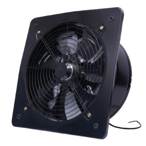 dyrabrest 110v 16 inch industrial ventilation, 750w commercial air blower fan, 2800r/min low noise stable running metal axial exhaust fan wall mounted kitchen