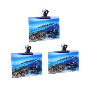 fixturedisplays® 3 pack 2" wide clip 1.8" diameter suction cup clips clamps for glass-windows-refrigerator-tile or any smooth surface 15650-npf