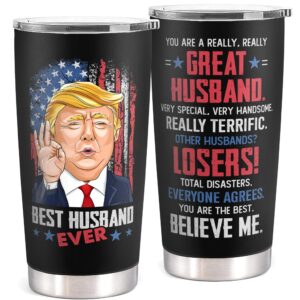 gifts for husband - husband gifts from wife - wedding anniversary, husband birthday gift - christmas gifts for husband, christmas gifts for him - i love you gifts for him, husband gift - 20 oz tumbler