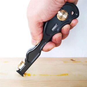 hongdui 2 in 1 mini wood carbide scraper glue scraper remover aluminum alloy handle woodworking tool