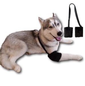 miller eclipse dog reinforced elbow pads elastic hygroma relief pressure sore cushions flexible straps medium dog large dog soft stretchy material