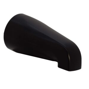 westbrass e531-1f-62 5-1/4" standard front connection tub spout, matte black