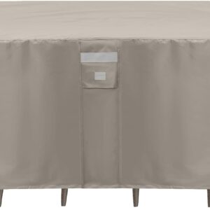 Garden Balsam Waterproof Rectangular Patio Table and Chair Cover Blue Grey 62" L X 42" D X 28" H Outdoor General Purpose Furniture Covers Patio Furniture Set Cover