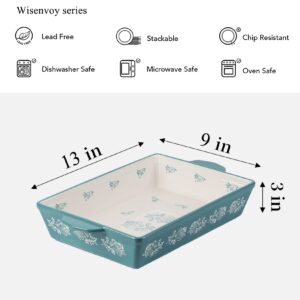 Wisenvoy Casserole Dish Baking Dish Ceramic Lasagna Pan Bakeware Sets Baking Dishes 13x9 Baking Dish Baking Dish Set