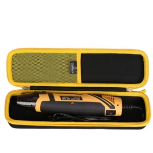 hard travel case for seekone mini heat gun 350w 662℉ (350℃) fast heat handheld hot air gun tool - tourmate，case only