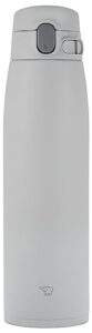 zojirushi sm-vs95-hm water bottle, one-touch stainless steel mug, seamless, 32.4 fl oz (950 ml), matte gray