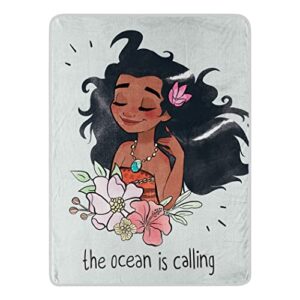 northwest moana micro raschel throw blanket, 46" x 60", ocean calling