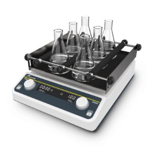 lab fish digital orbital shaker table adjustable speed 40-200rpm,workplate 9.85"x9.85" capacity 2kgs,laboratory orbital rotator shaker with timer(1min-23h59min) & continuous mode for chemical