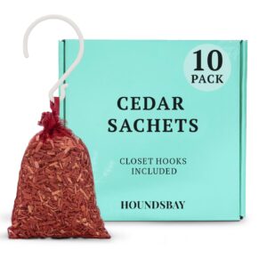 cedar sachet bags, fully stuffed scented sachets with hanger hooks, perfect for closets, drawers, cars, gym bags, or anyplace that needs to smell better - cedar blocks for clothes storage