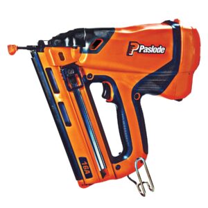 paslode - cordless finish nailer, 916200, 16 gauge angled, battery and fuel cell powered, no compressor needed