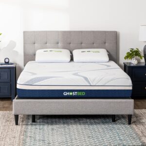 ghostbed ultimate 10 inch mattress - cool gel memory foam twin xl mattress, medium firm feel with breathable, cool-to-the-touch cover - made in the usa, certipur-us certified