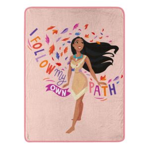 northwest disney princess micro raschel throw blanket, 46" x 60", own path