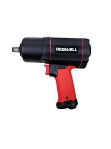 beswell bw-112k-1645 ft.lbs max loosen torque 1/2" heavy duty twin hammer air impact wrench,pneumatic impact gun,for truck tire,auto garage,tire shop