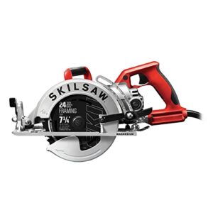 skil 7-1/4 in. lightweight worm drive circular saw with twist lock plug- spt77wml-71