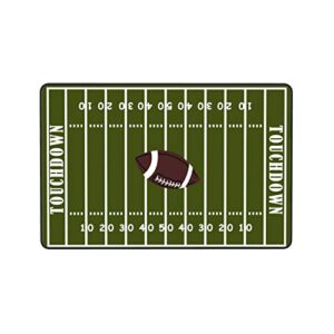 sports arearug retro american football field and rugby floor mat non-slip doormat living dining dorm room bedroom decor carpet 32x20inch