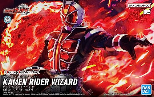 Bandai Hobby - Kamen Rider Wizard - Kamen Rider Wizard Flame Style, Bandai Spirits Figure-Rise Standard Model Kit