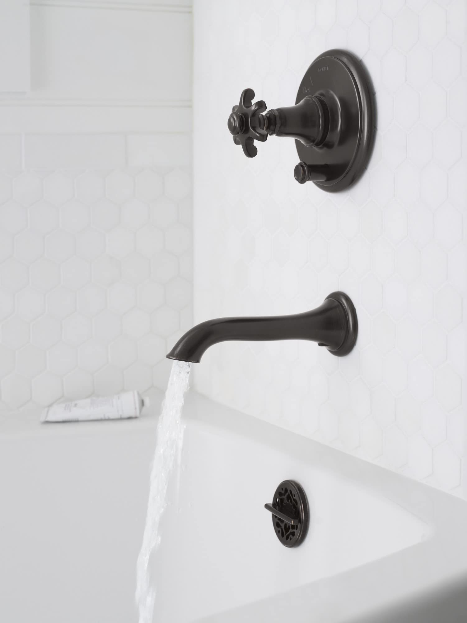 KOHLER 72791-AF Artifacts Wall-Mount Bath Spout With Flare Design in Vibrant French Gold