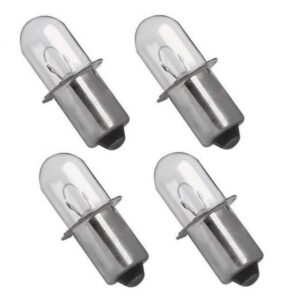 maxllto 4 pack replacement 18 volt flashlight xenon bulb for ryobi 18v p700 fl1800 p703 p704 cordless worklights