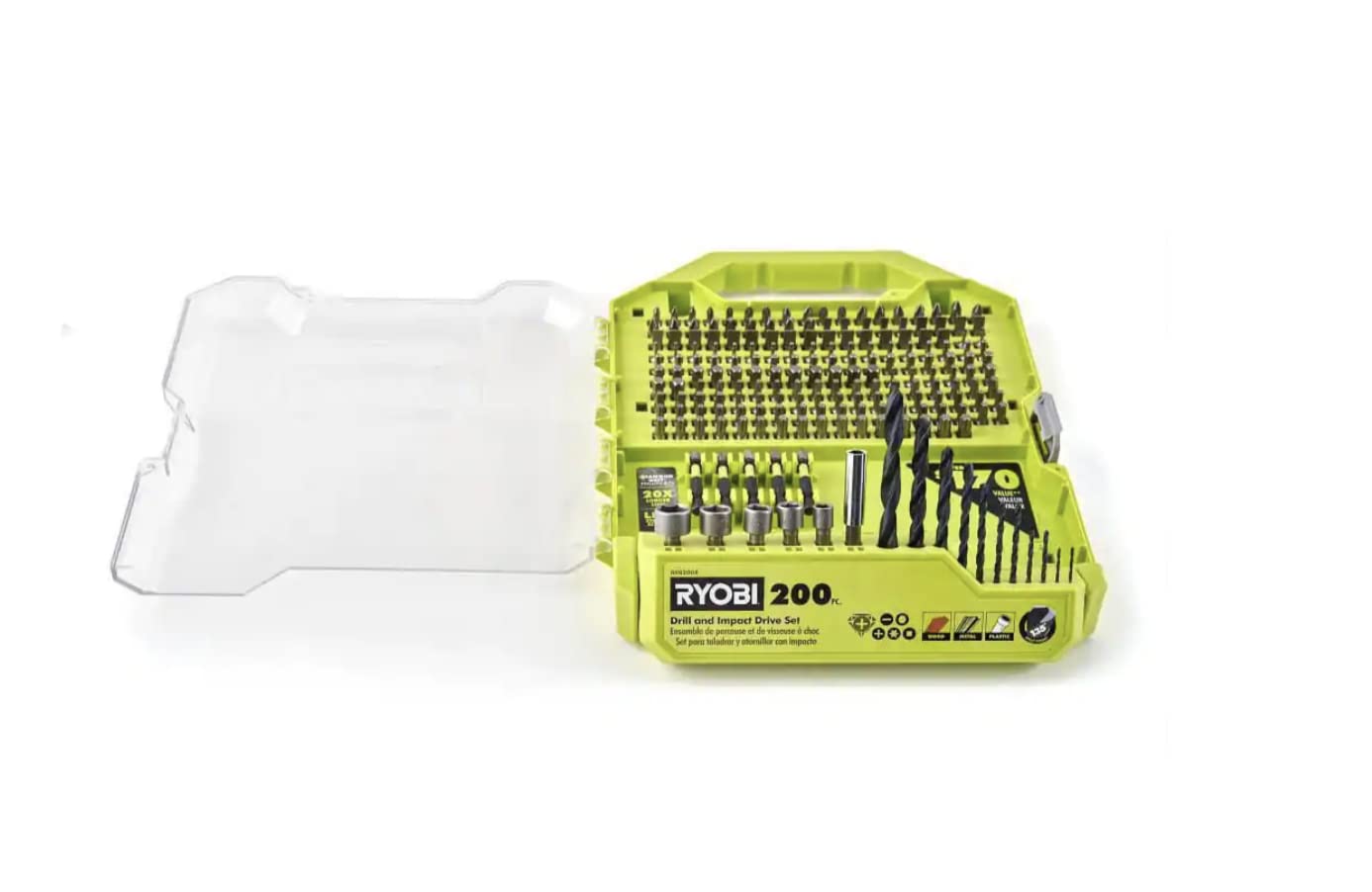 RYOBI 200 Piece Drill and Impact Drive Set