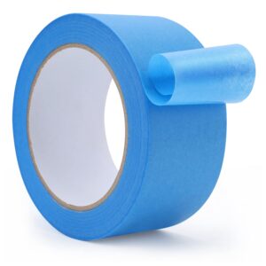 lichamp blue painters tape, 1 pack 1.9 inch by 55 yards paper tape, blue masking tape for crafts arts