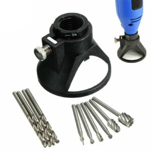 homesogood router drill bits tool drill bit kit cutting guide locator rotary file milling set for dremel rotary 11pcs