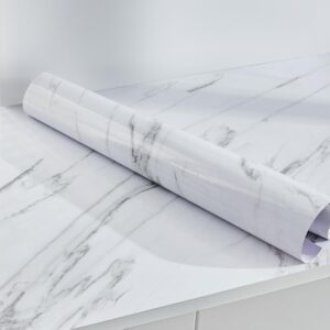 longyong marble contact paper for countertops peel and stick wallpaper countertop covers peel and stick wrap self adhesive waterproof for counter top kitchen cabinet desk 23.6x393.7inches