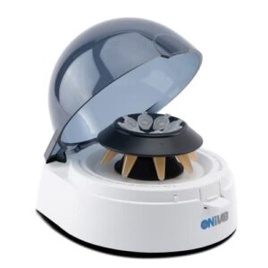 onilab's scientific mini centrifuge 7000rpm, 2680 x g rcf, lab benchtop centrifuge with 2 rotors for 8 x 0.2/0.5/1.5/2.0ml and 0.2ml×32 pcr strips, low noise≤45db, 100-240v