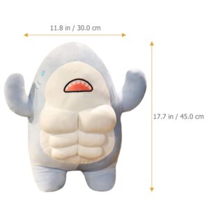 Stuffed Shark Plush Kids Kids Couch Pillows Stuffed Animals Cookie Run Kingdom Stuffed Doll Adorable Muscular Doll Decorative Plaything Boyfriend Couch Pillows Couch Pillows