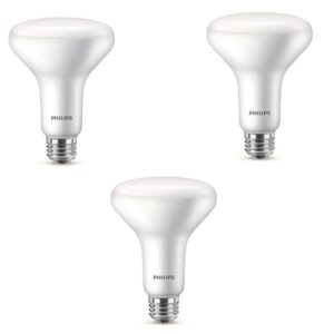 philips led 7.2w (65w equivalent) dimmable indoor br30 flood light bulb - 650 lumens - daylight - e26 medium base (3 pack)